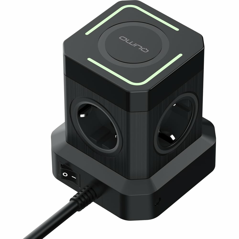 Беспроводная зарядка QUMO Power Block System PD + Fast Wireless SFU2PD (P-0010) черный, 4 розетки 50742 — фото 1