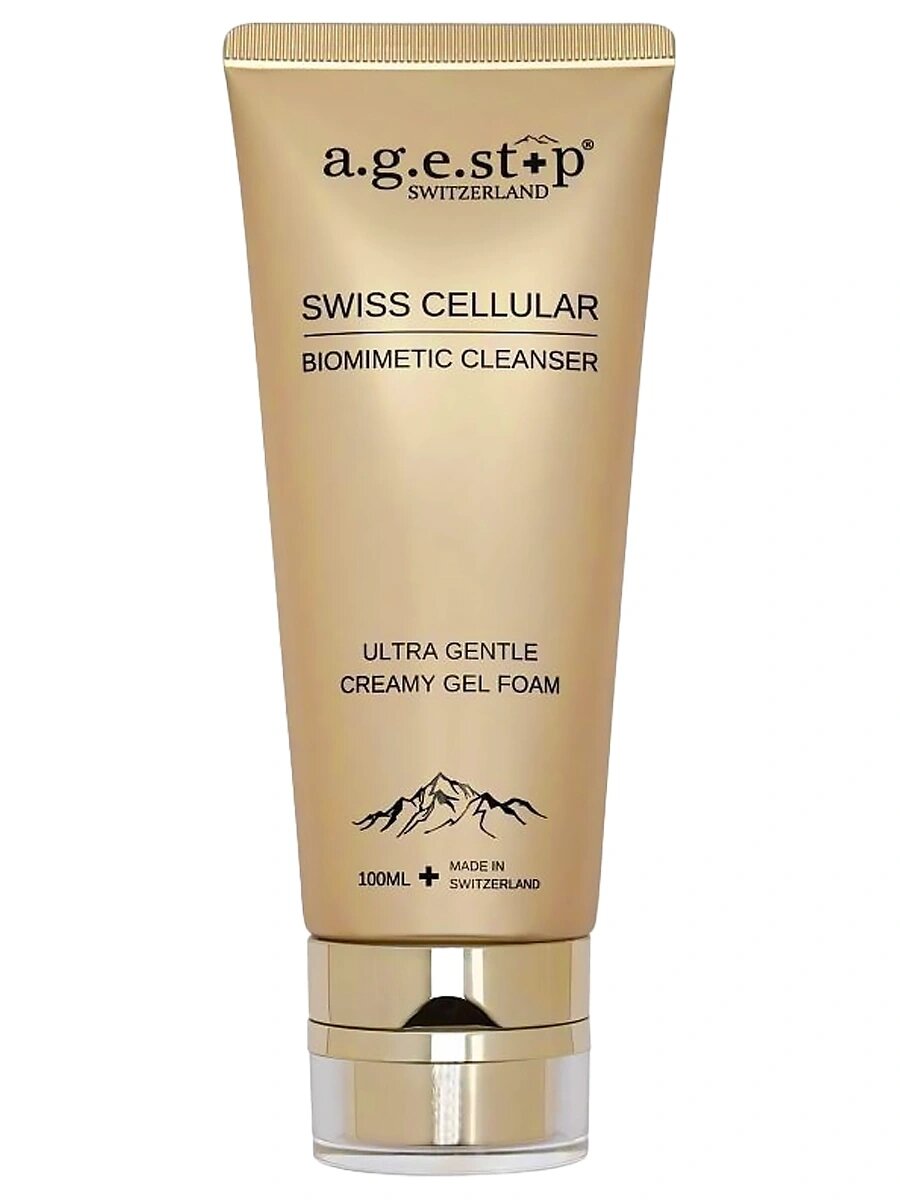 A.g.e.stop Очищающая гель-пенка для деликатного умывания Swiss Cellular Biomimetic Cleanser 100 мл