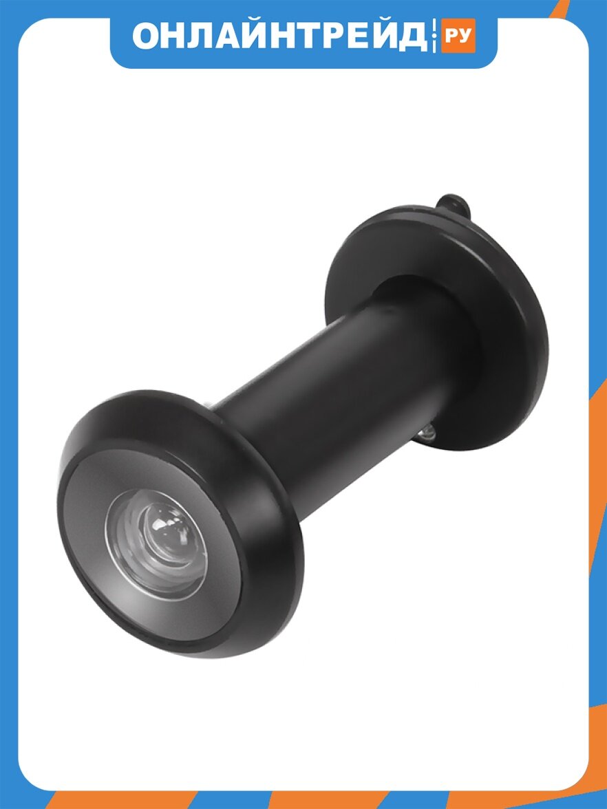 Глазок дверной Fuaro DV 3/90-50/Z (VIEWER 3 DVZ) BL черный, оптика пластик