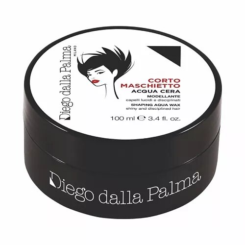 DIEGO DALLA PALMA MILANO Воск для укладки волос моделирующий и придающий сияние Cortomaschietto, 100 мл