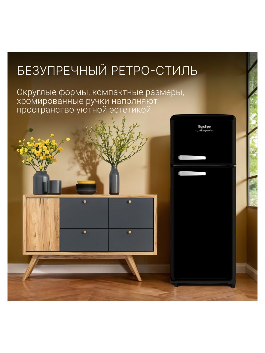 Холодильник Tesler RT-218 BLACK — фото 1