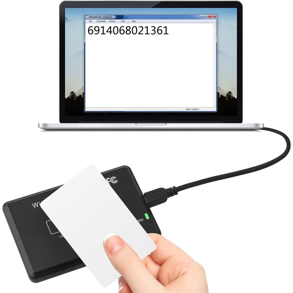 USB-ридера NFC 13,56 МГц для чтения и записи карт RFID без драйверов
