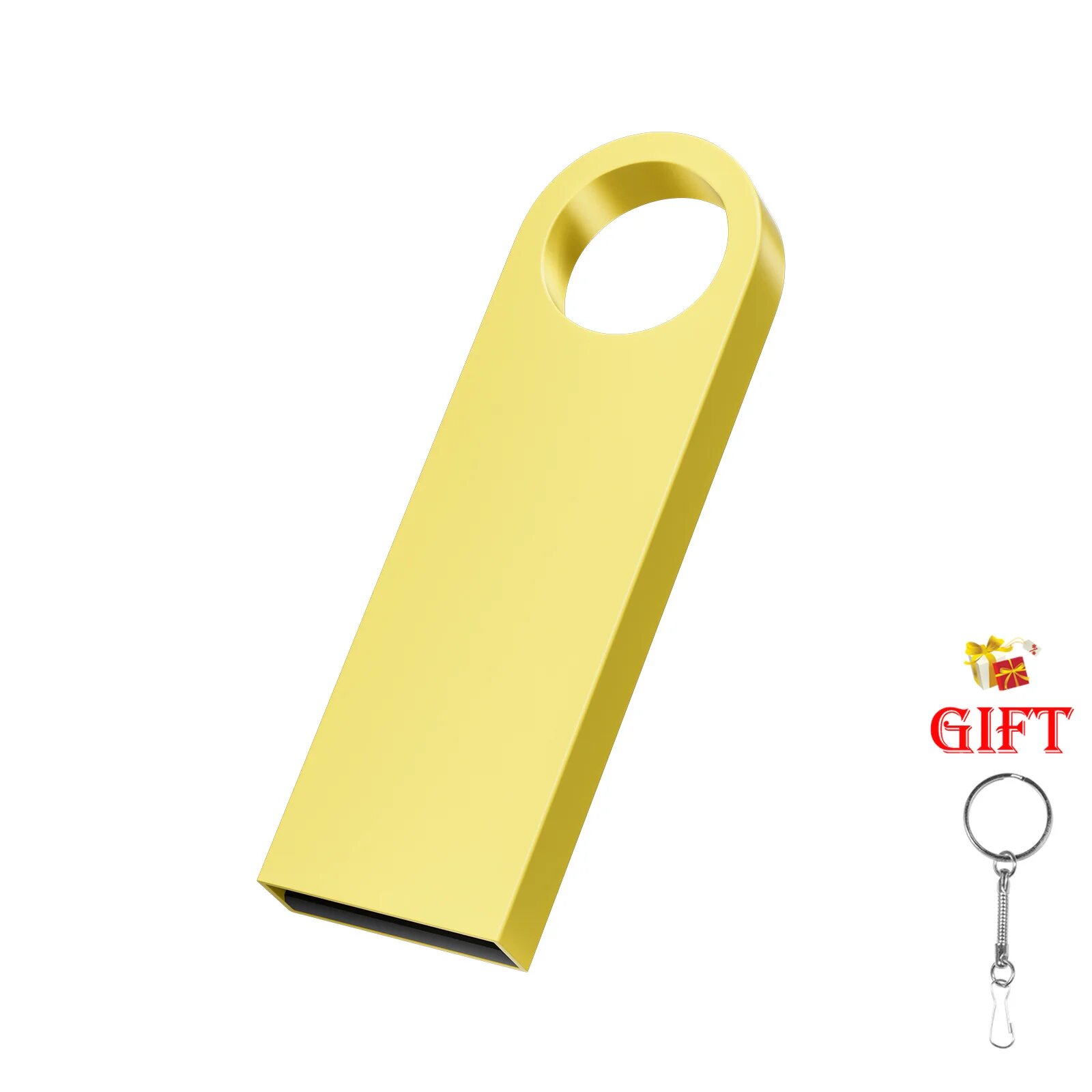 JASTER TYPE-C USB Stick металлический флешка 1ГБ-128ГБ 16 ГБ, Желтый, Gold