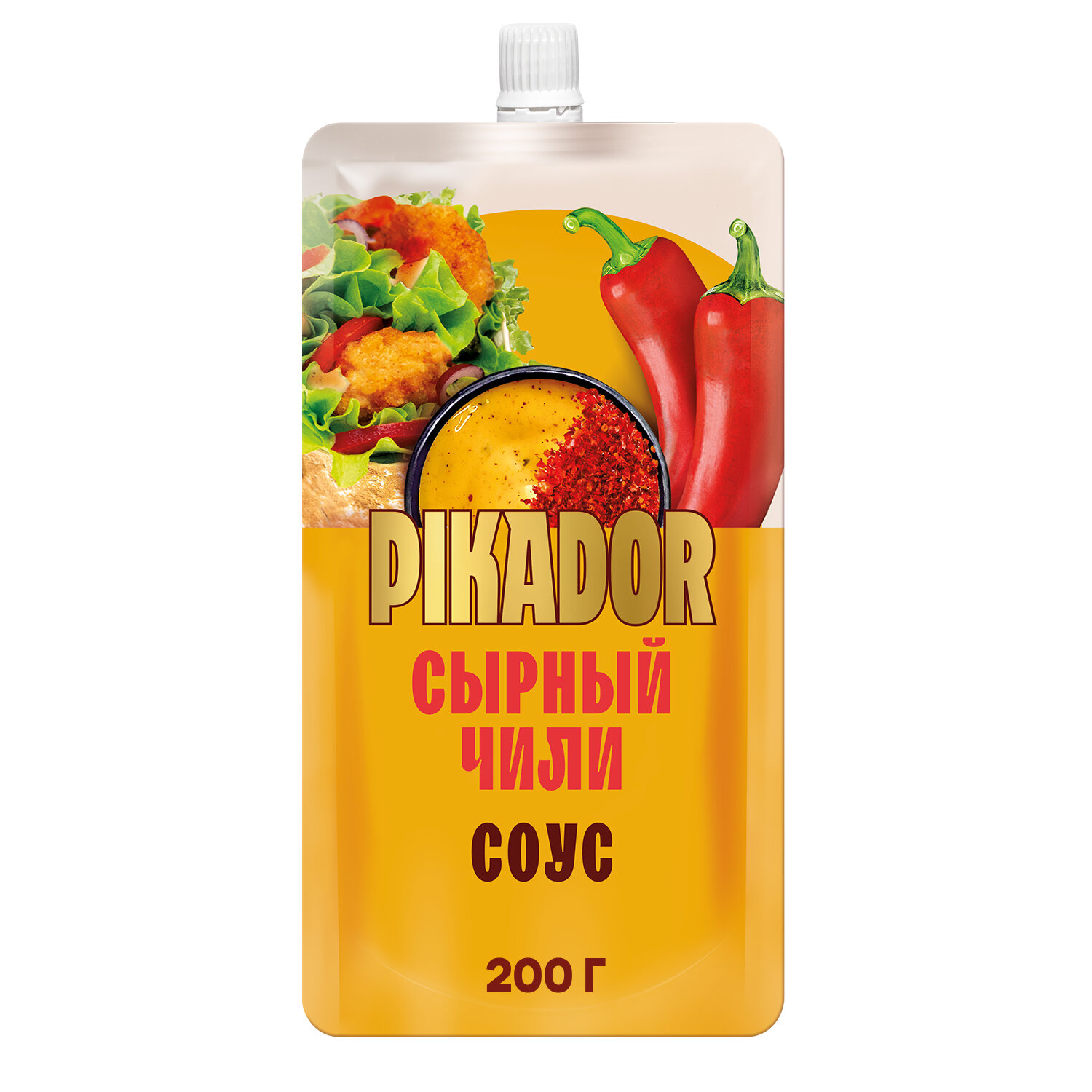 Соус PIKADOR Сырный чили, дой-пак, 200г