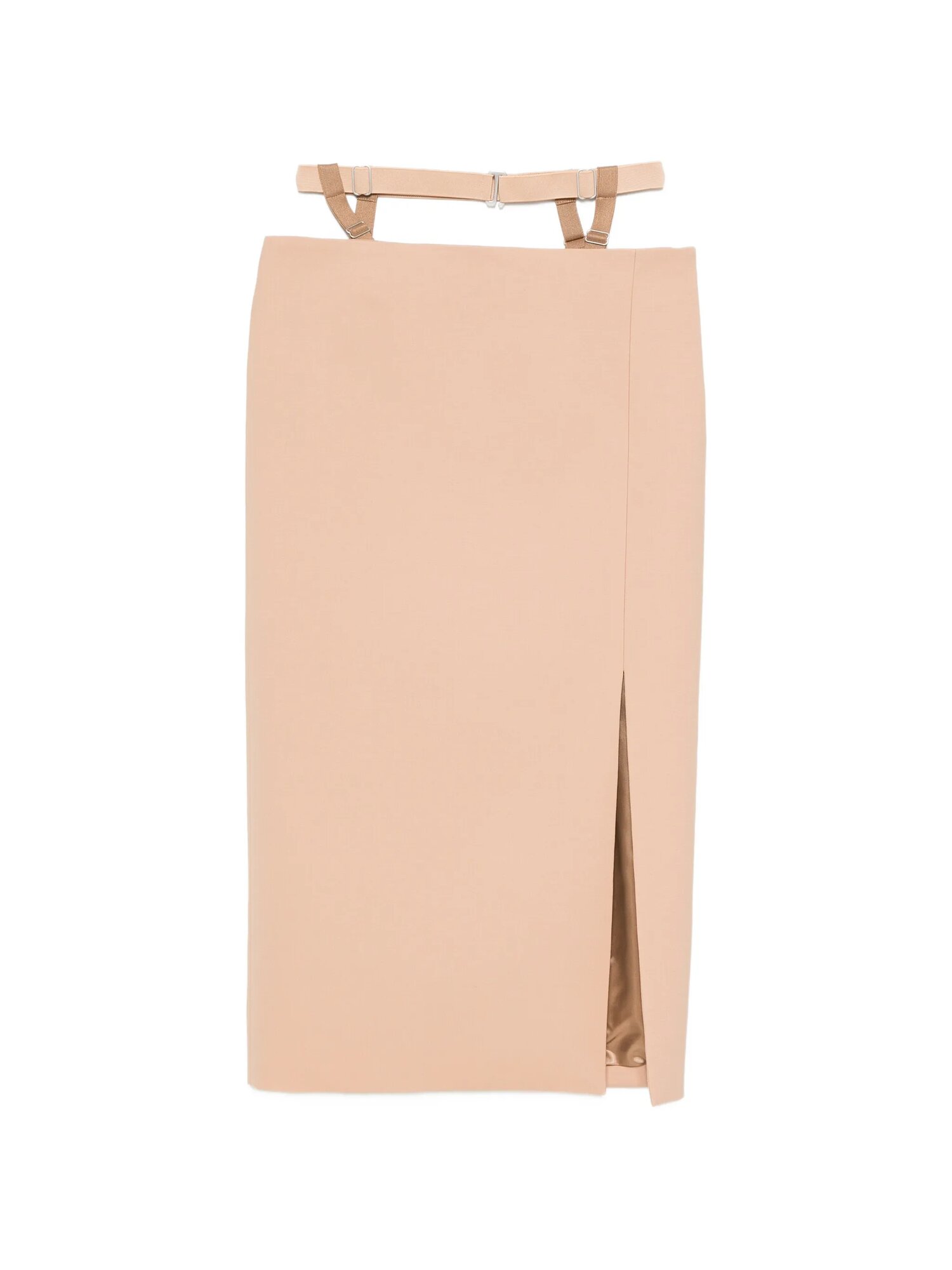 Юбка MUGLER Side-slit midi skirt
