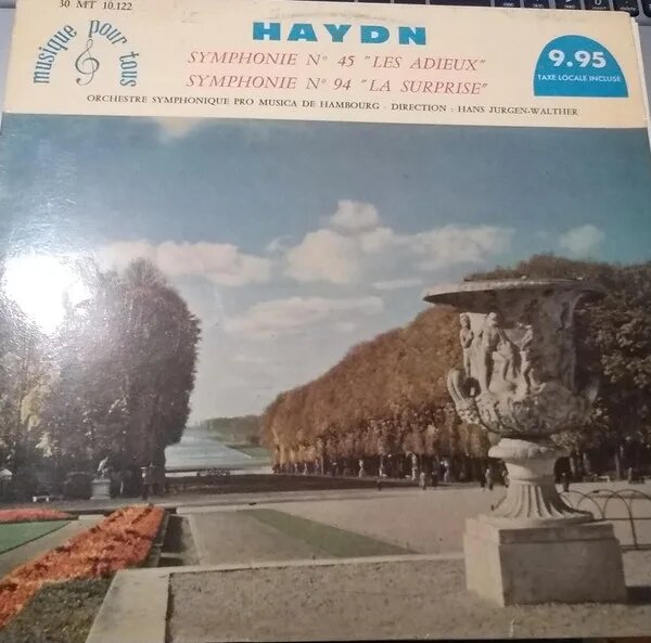 Haydn: Symphonie N° 45 "Les Adieux" - Symphonie N° 94 "La Surprise" VG-