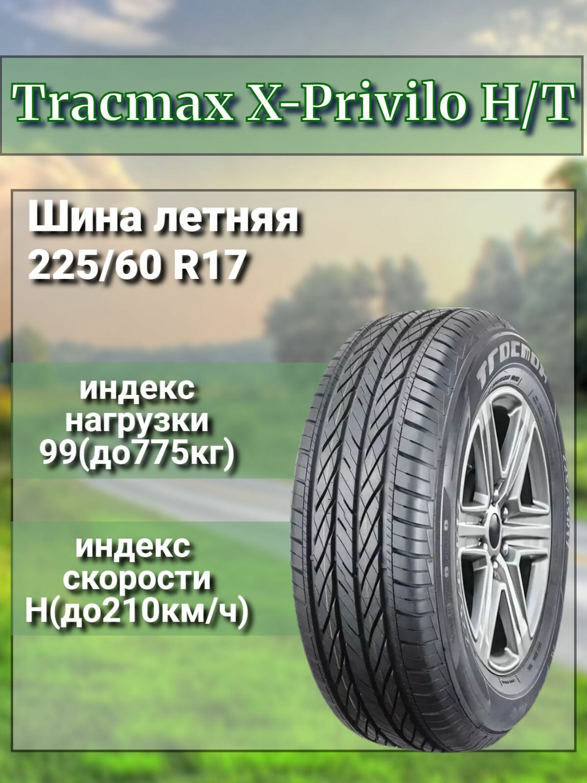 Шина легковая летняя Tracmax X-Privilo H/T 225/60 R17 99 H