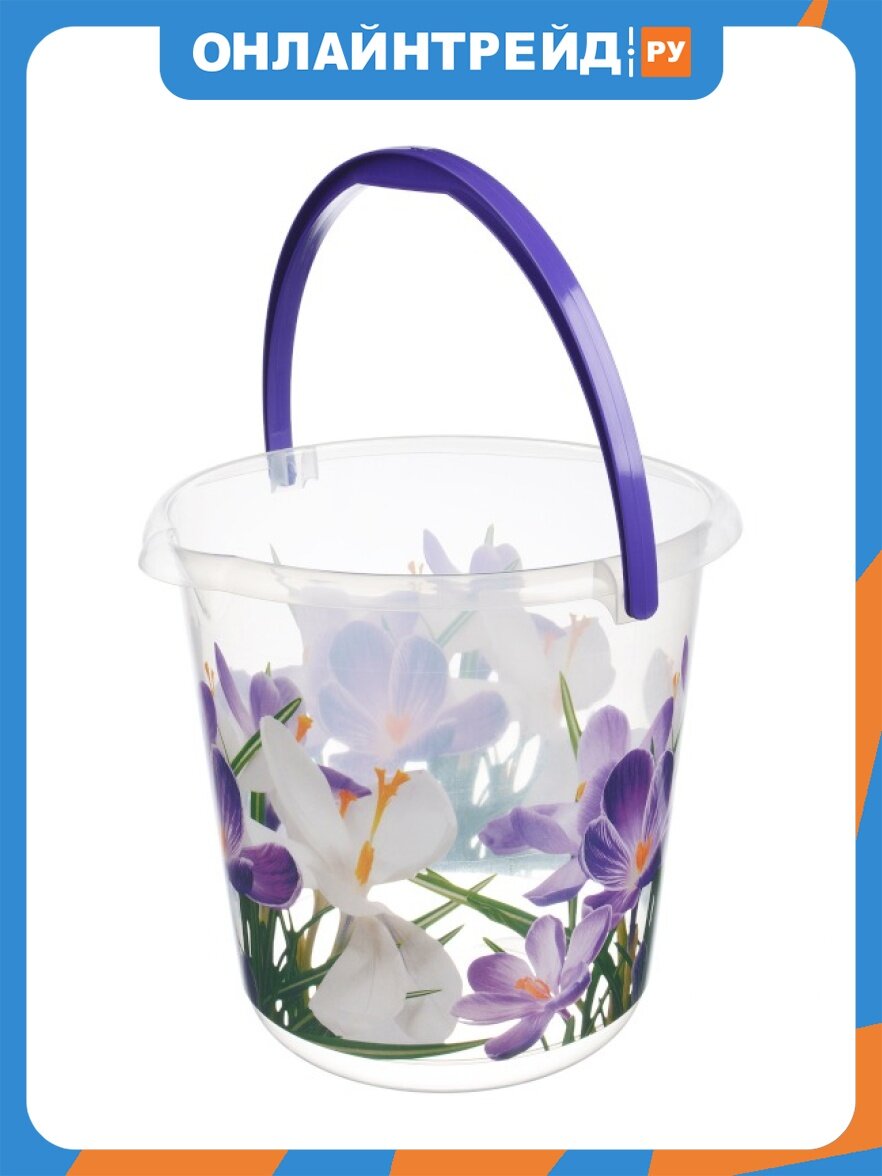 Ведро Idea деко 5л М 2425 крокусы