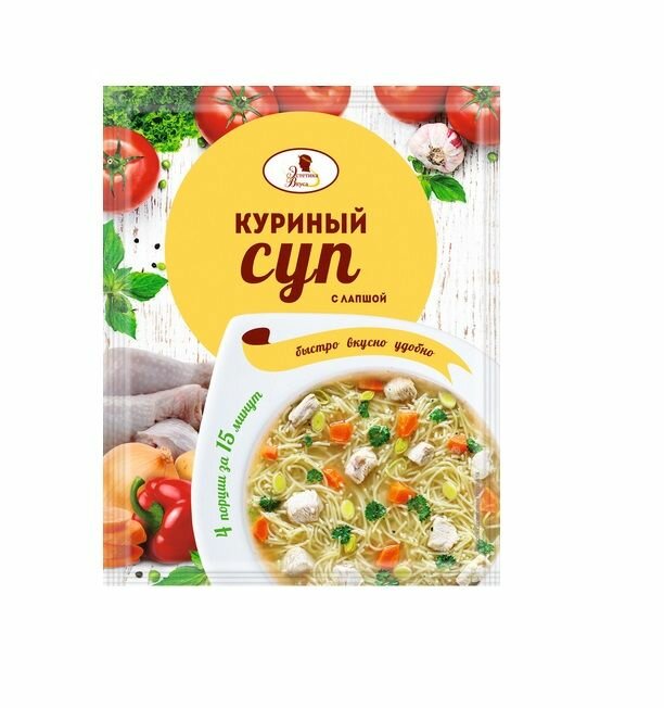 Эстетика Вкуса Суп куриный с лапшой, 60г
