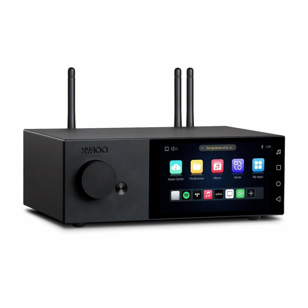 Музыкальный стример Aiyima Hyfioo DM100, Wi‑Fi, Bluetooth 5.0, USB, оптический и коаксиальный входы