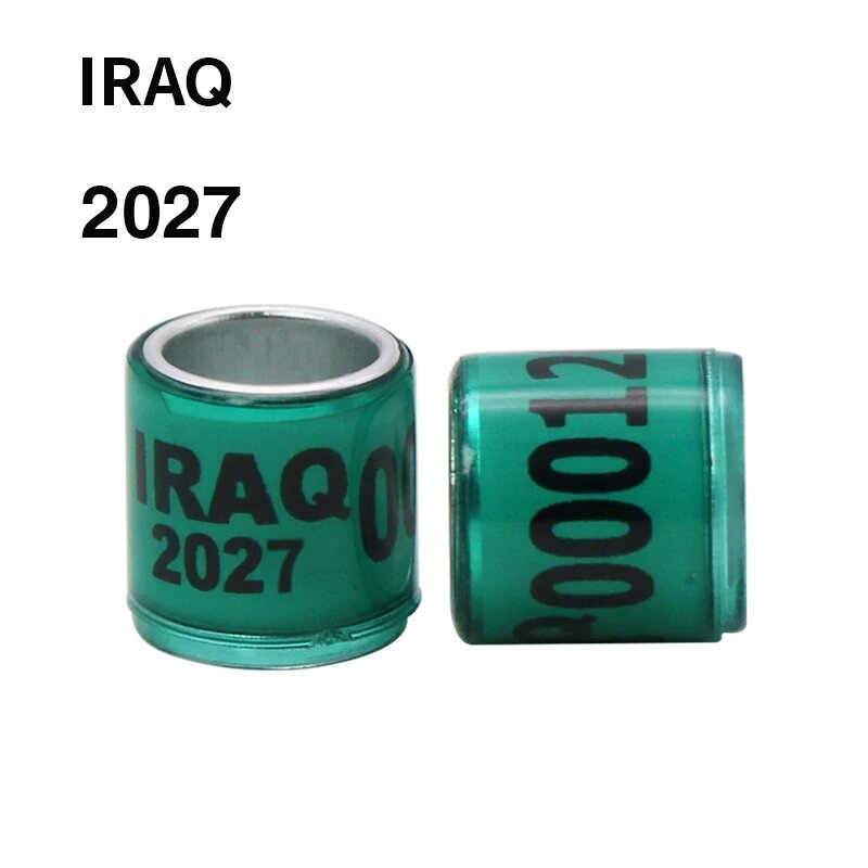 Маркировочные кольца для голубей 100 шт. IRAQ 2027