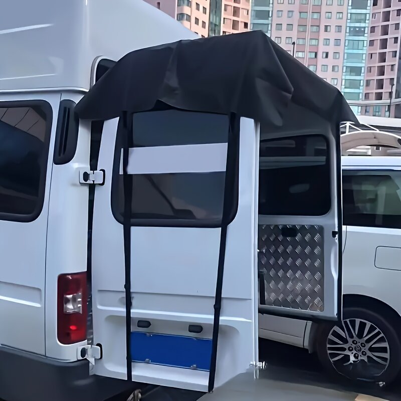 Задний навес для кемпинга 600D Oxford, складной, компактный, 180x115 см (70.8x45.2 дюйма) для Ram Promaster, PEUGEOT Boxer, Iveco, VW T5 T6