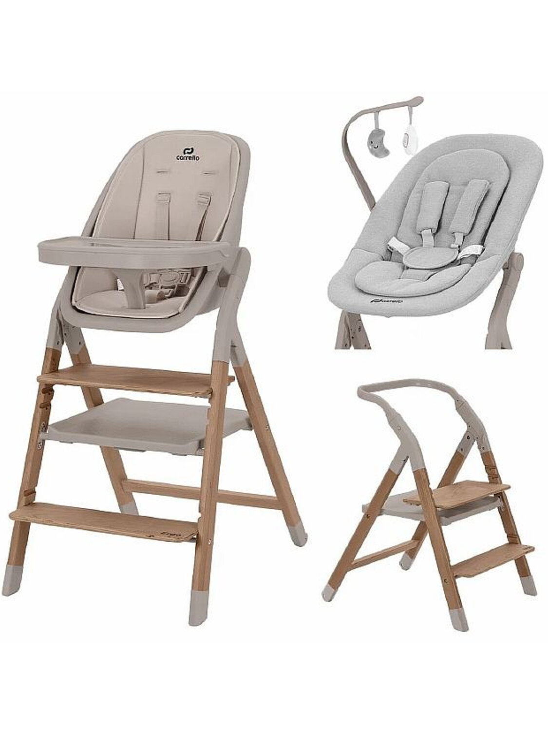 Стульчик для кормления CARRELLO Ergo Бежевый (Shadow Beige) CRL-16701