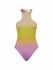 Купальник The Attico Degradé-print swimsuit, размер 38, светло-желтый