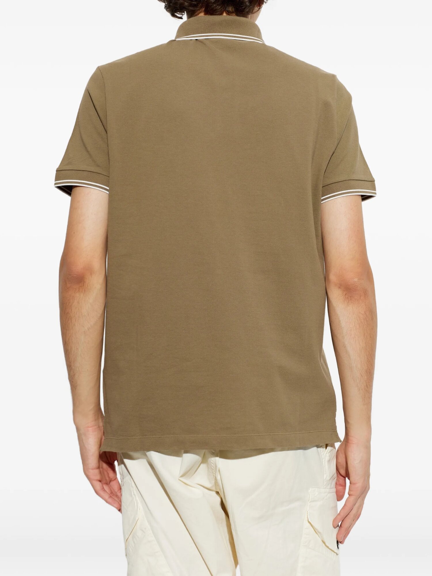 Рубашка Stone Island Logo-patch tipped polo shirt, размер S — фото 1