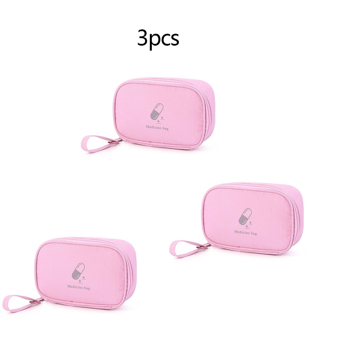 Портативная аптечка для путешествий Розовый, pink-3pcs