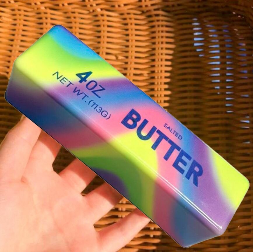 Сквиш масло разноцветное / Баттер сквиш 14 см. / Игрушка-антистресс Butter