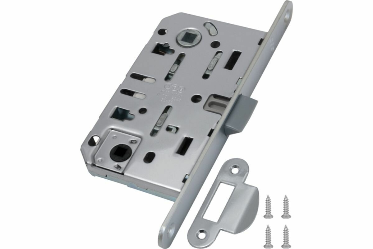 Замок AGB межкомнатный WC B01102.50.06.567 (никель) MEDIANA EVOLUTION (инд. упак+B01000.13)