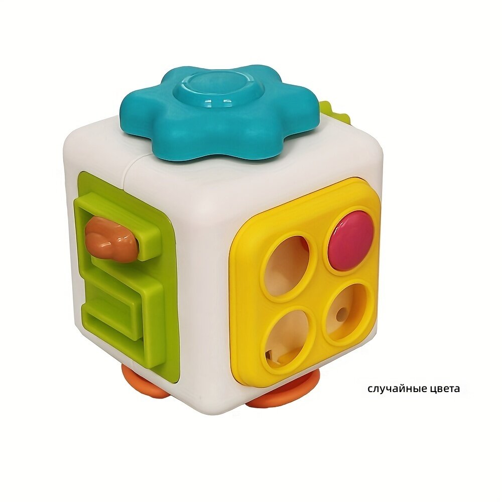 Развивающий кубик-бизиборд 6 в 1 Fun Cube, игрушка для раннего развития, тренировка моторики и координации, для детского сада, подарок на Хэллоуин и Рождество