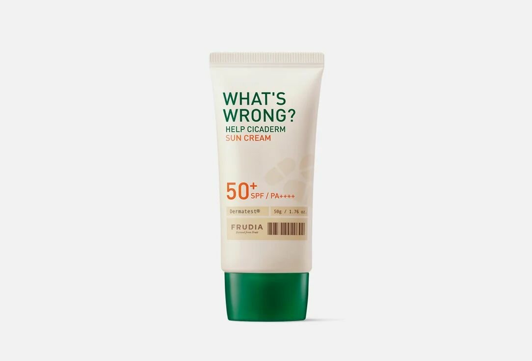 Солнцезащитный крем SPF50+ PA++++ Frudia What s Wrong Help Cicaderm Sun Cream