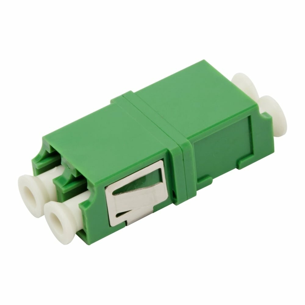 Оптический адаптер LANMASTER LC, SM/APC, корпус SC, без фланцев, дуплексный LAN-2LCS/NF-AM-APC