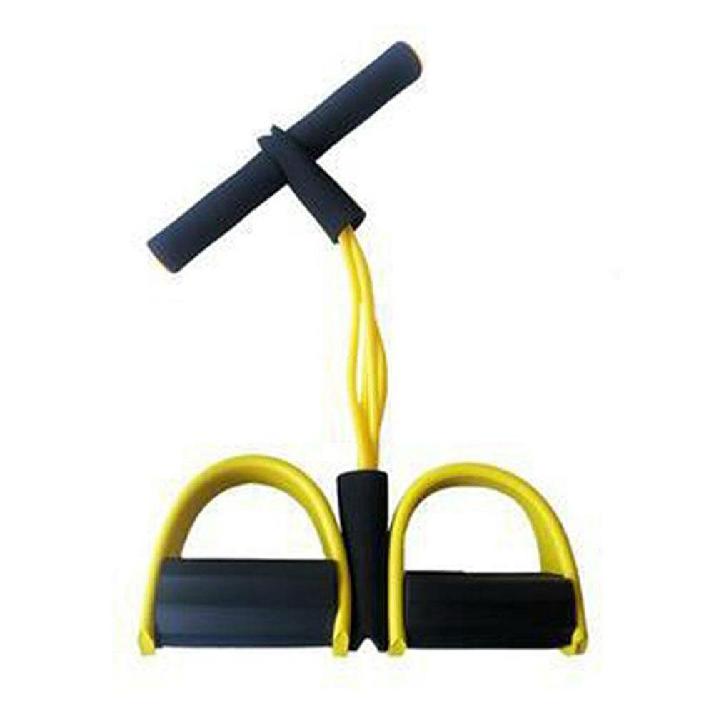 Тягач для пресса с упором для ног / фитнес-резинка для скручиваний, дома, для похудения живота, мужчины и женщины