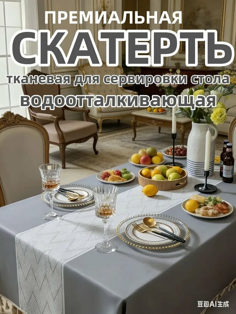 VELIX Скатерть Лён 120x180см