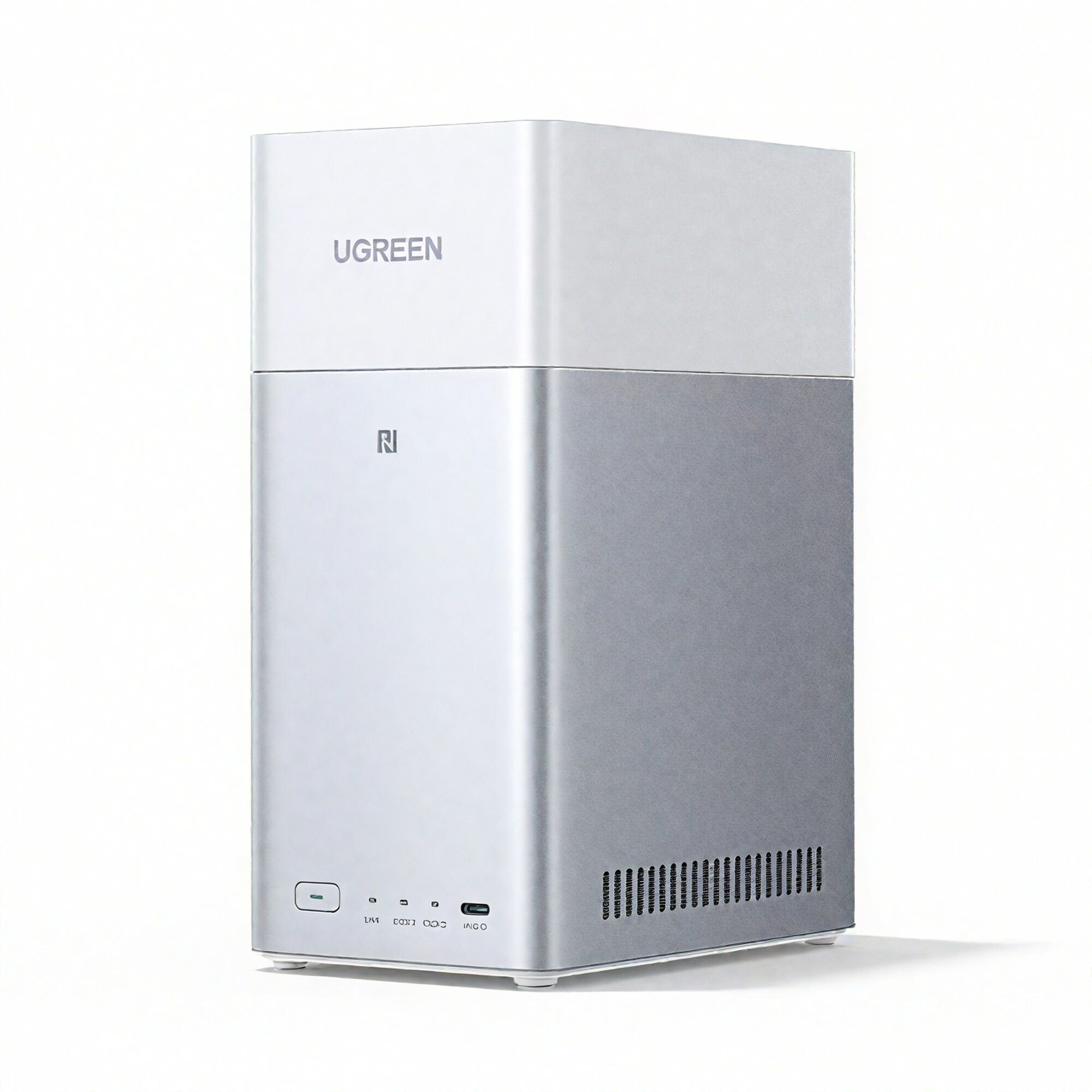 UGREEN DH2300 Двухдисковый NAS 8 ГБ восьмиядерный AI сетевой сервер с поддержкой умных альбомов Цвет：DH2300 8G -белый