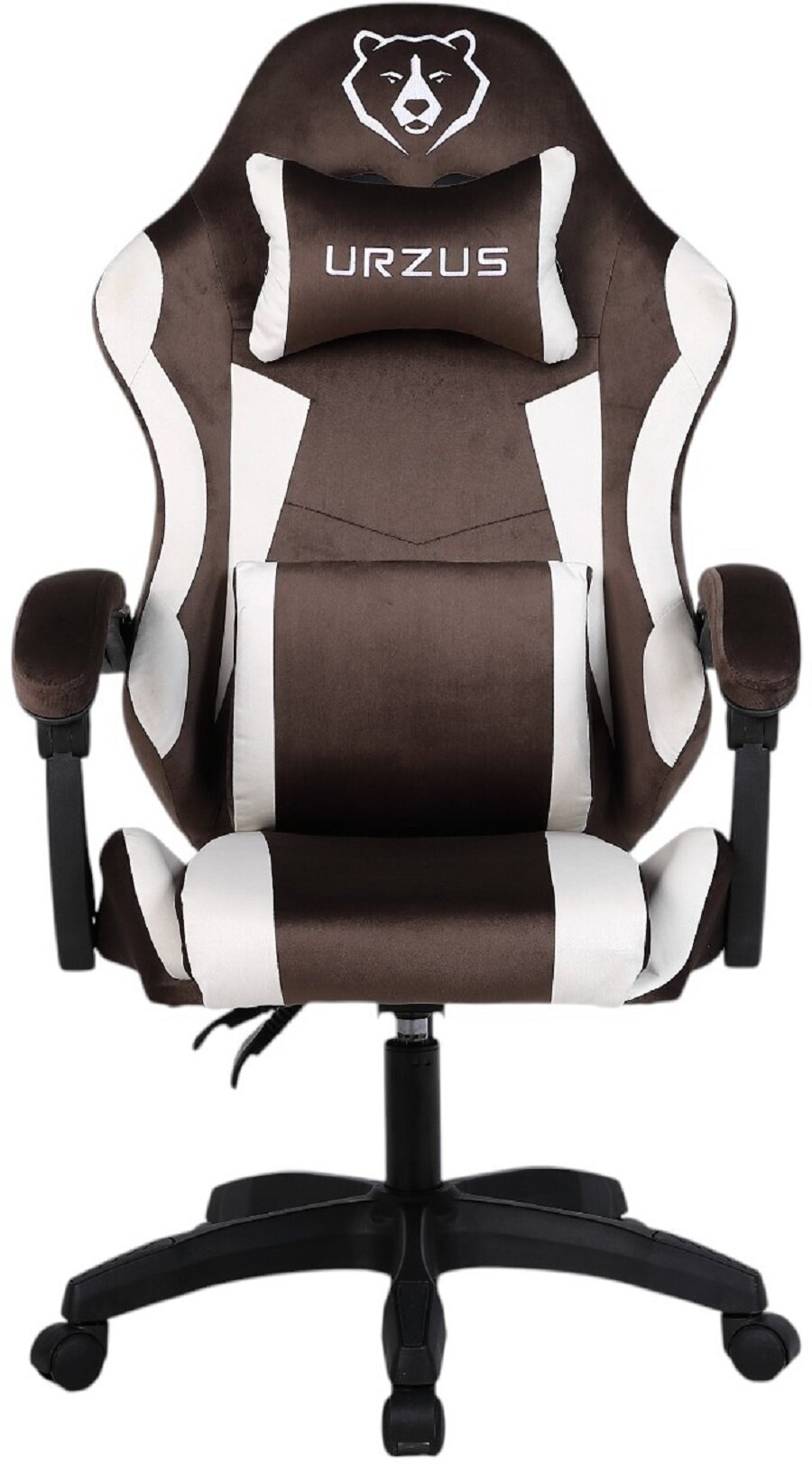 Кресло компьютерное игровое URZUS Hug Brown ткань (UR-7351132)