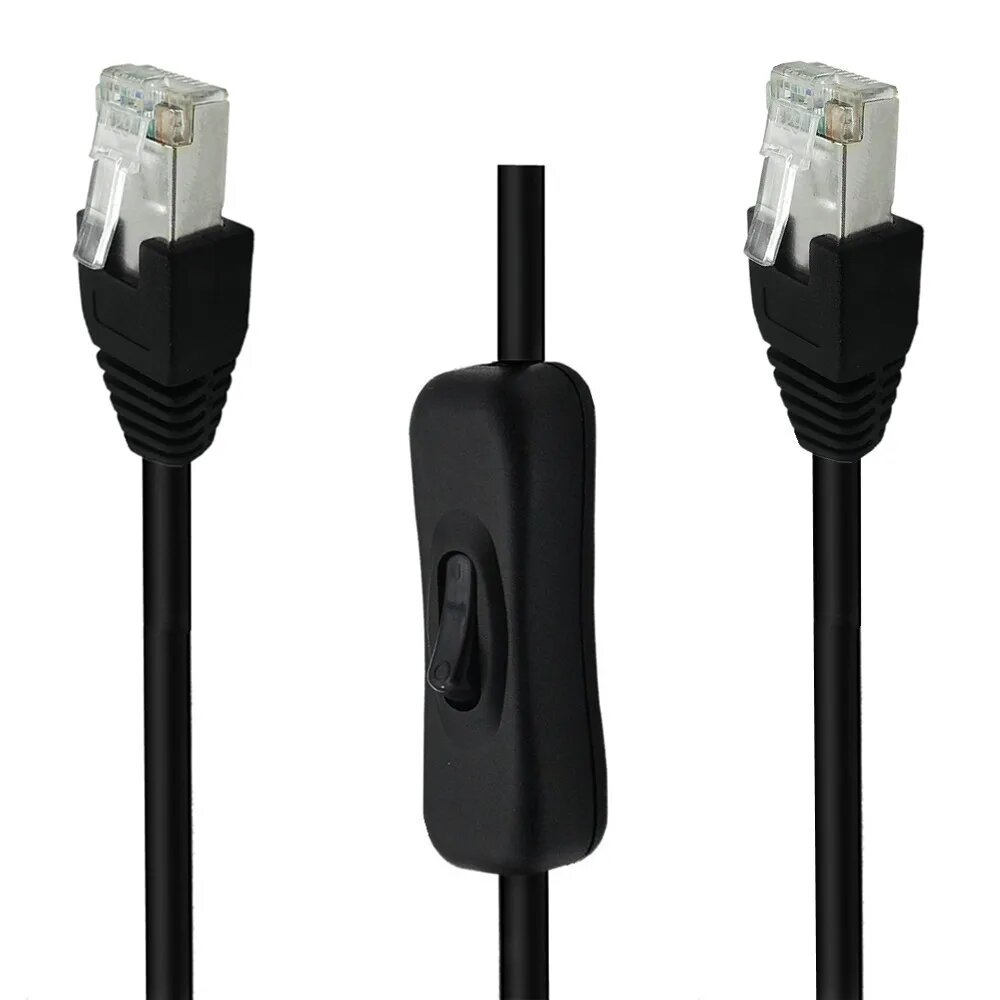 Ethernet кабель Cat6e с переключателем 0,6 м UT-075MM, 1 м