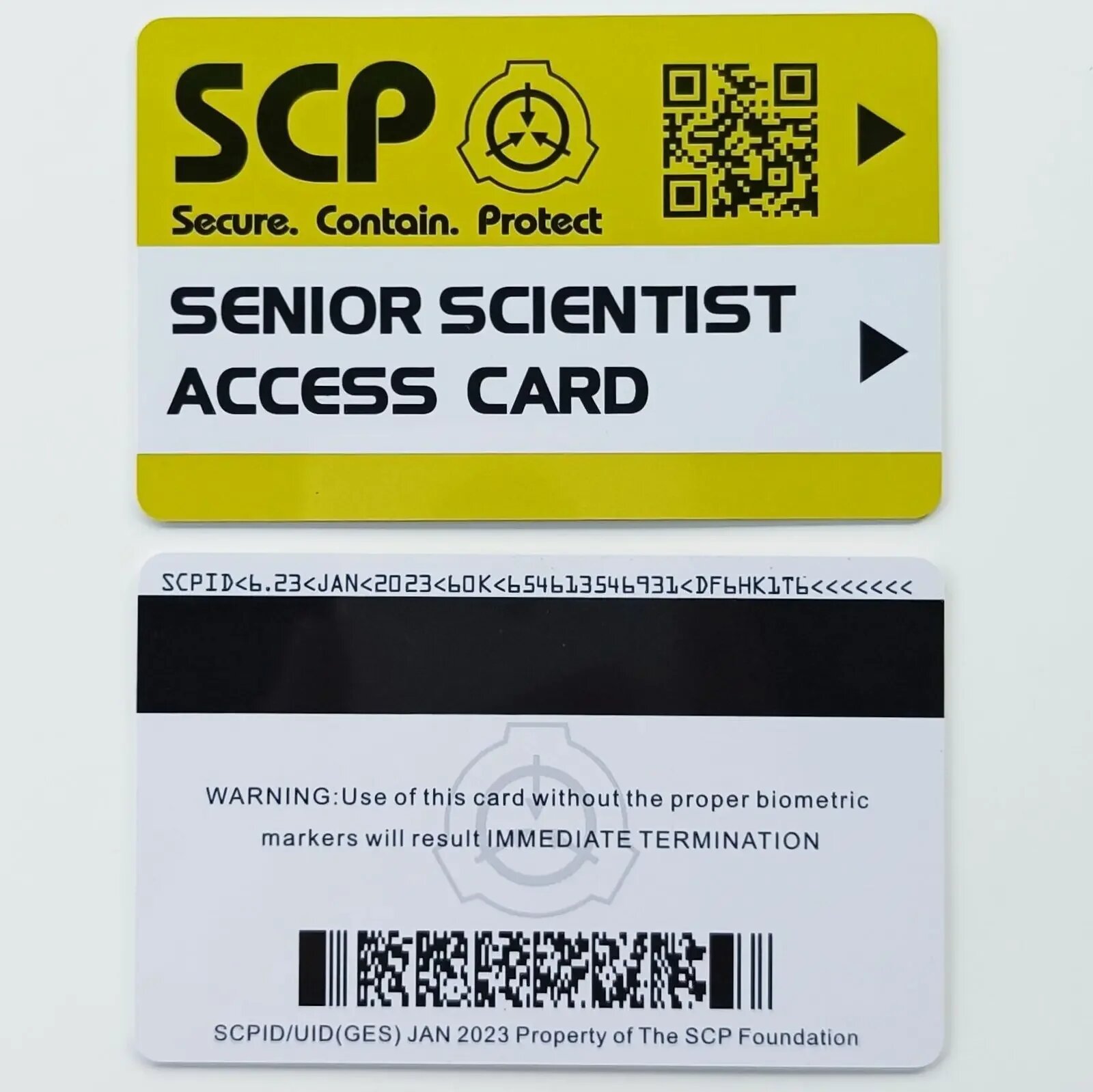 Id-карта Senior Scientist SCP Foundation