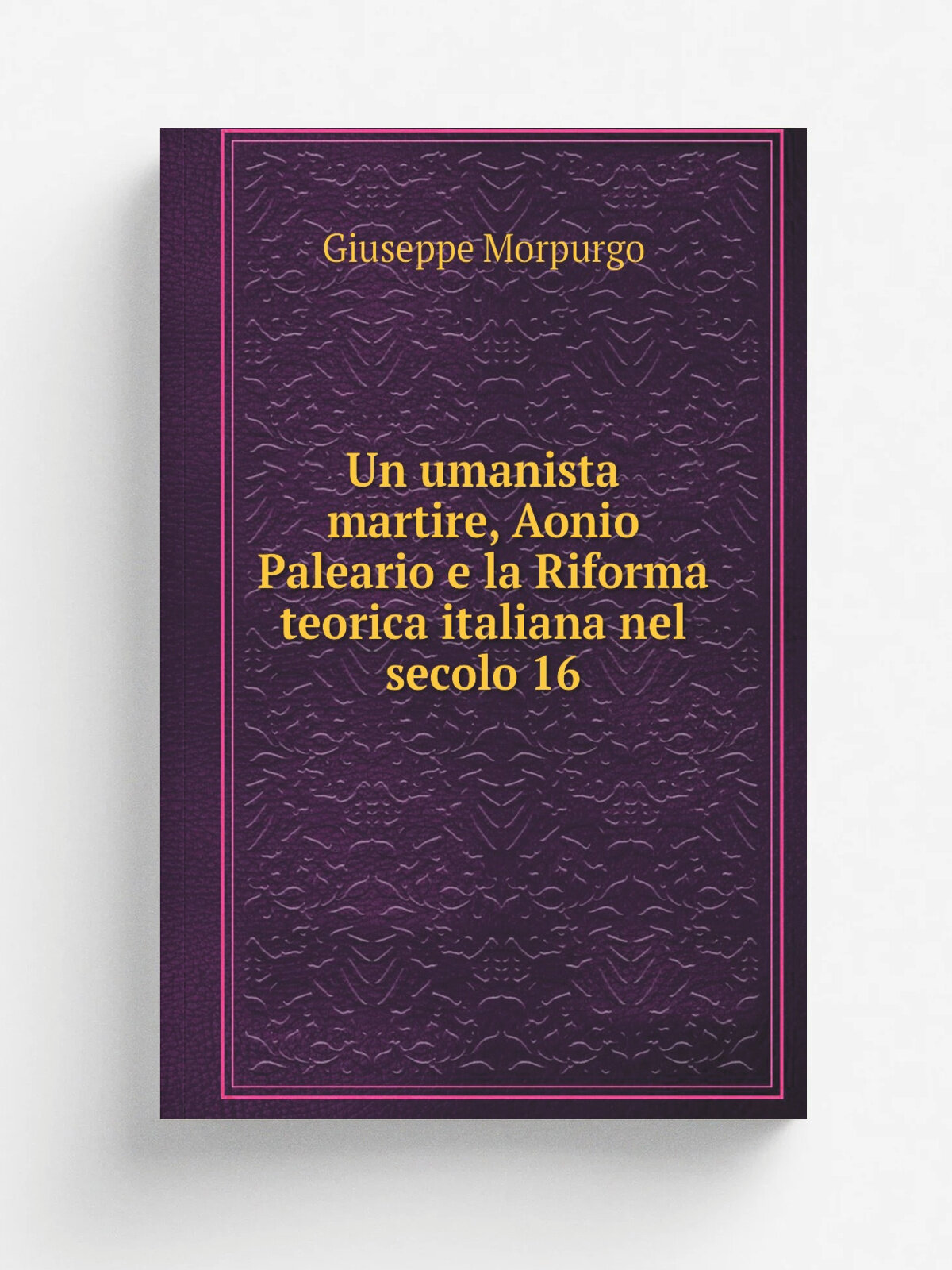 Un umanista martire, Aonio Paleario e la Riforma teorica italiana nel secolo 16 | Giuseppe Morpurgo | 1912 | Citt. di Castello S. Lapi | Репринт