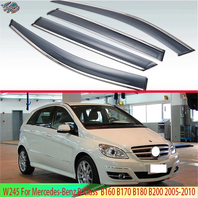 W245 для Mercedes-Benz B-Class B160 B170 B180 B200 2005-2010 пластиковый Наружный козырек вентиляционные оттенки окно Защита от солнца дождя дефлектор