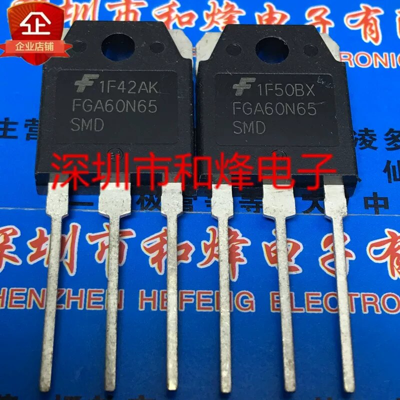 FGA60N65SMD,1шт./лот, Транзистор IGBT TO‑3P,60А 650В, для сварочных инверторов и силовых блоков питания