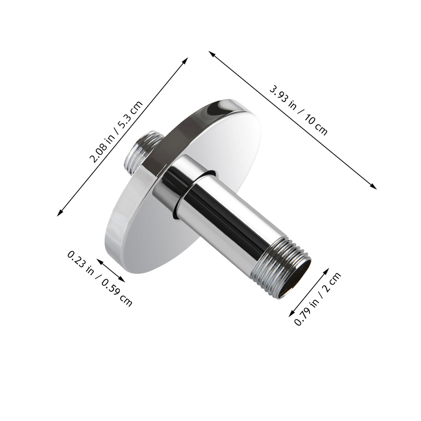 Ceiling Mounted Shower Arm С Flange Из Нержавеющей Стали Для Ванной Комнаты 10.00X5.40X5.40Cm