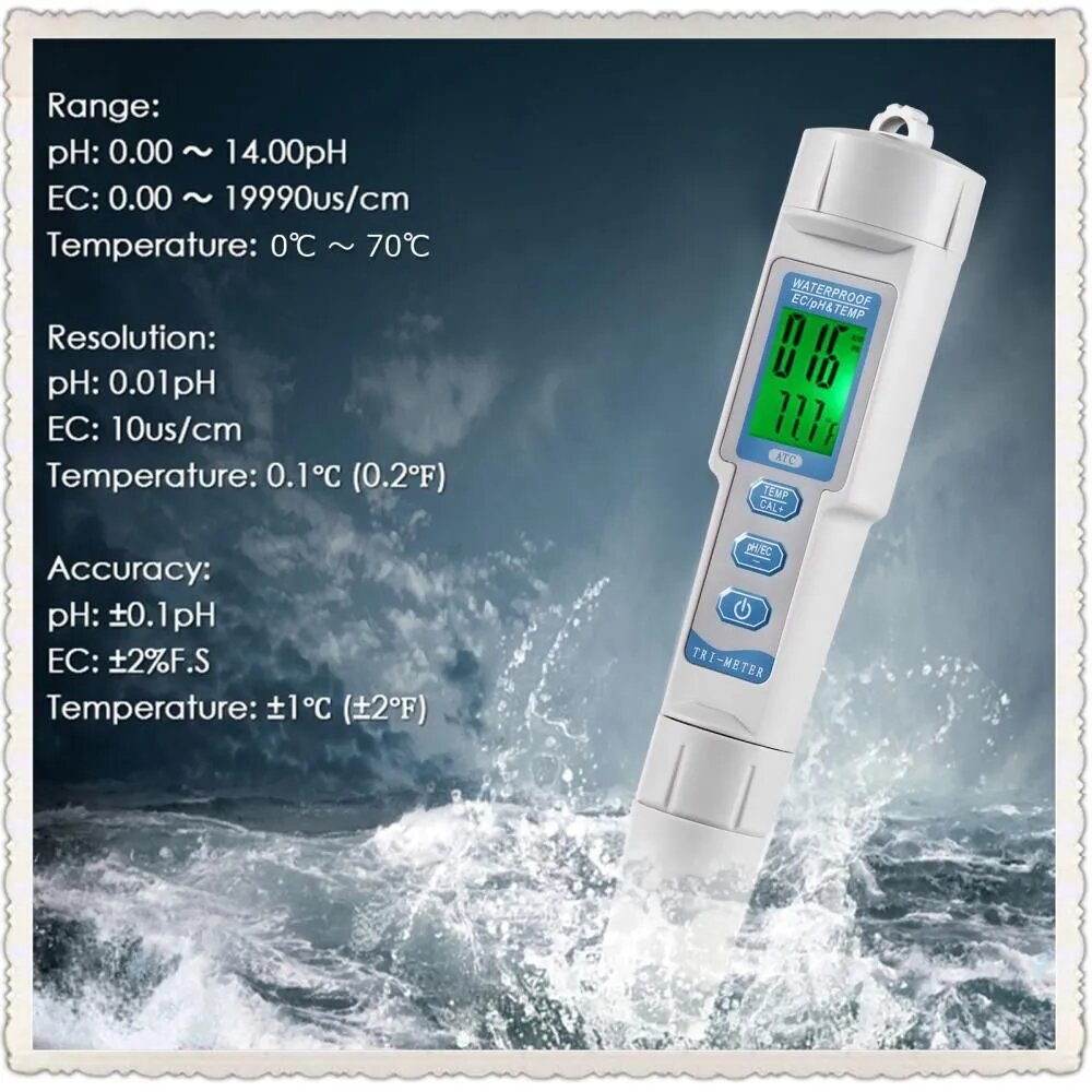 Измеритель PH EC TEMP