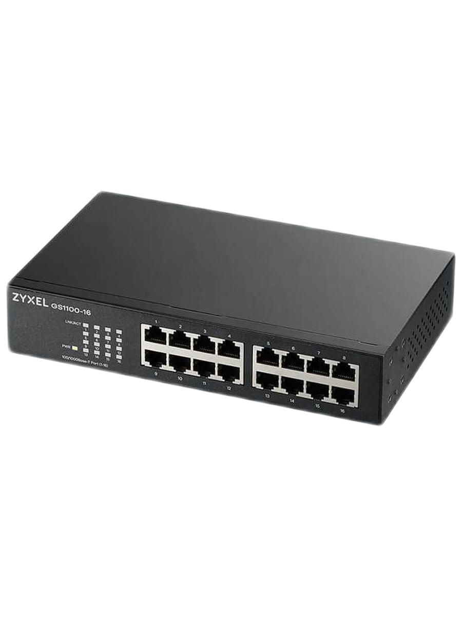 Zyxel Коммутатор GS1100-16-EU0103F, черный