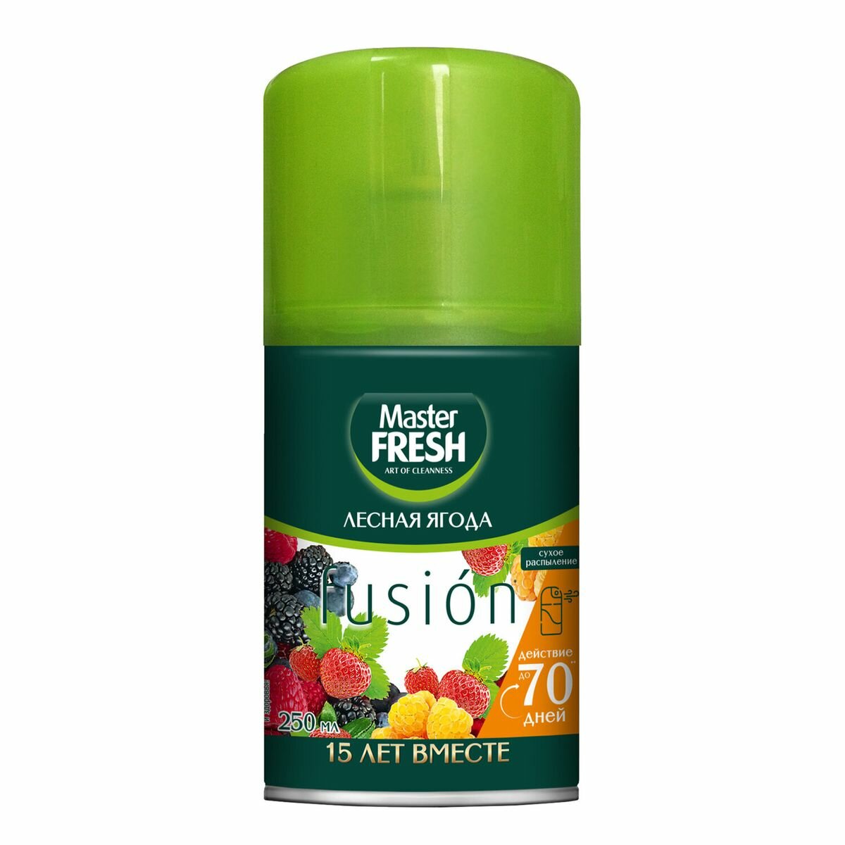 Сменный баллон для автоматического освежителя Master Fresh "Лесная ягода", 250мл (С0006612)