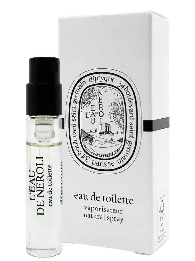 Diptyque L Eau De Neroli туалетная вода 2 мл миниатюра для мужчин и женщин - Диптик Нероли пробник духов
