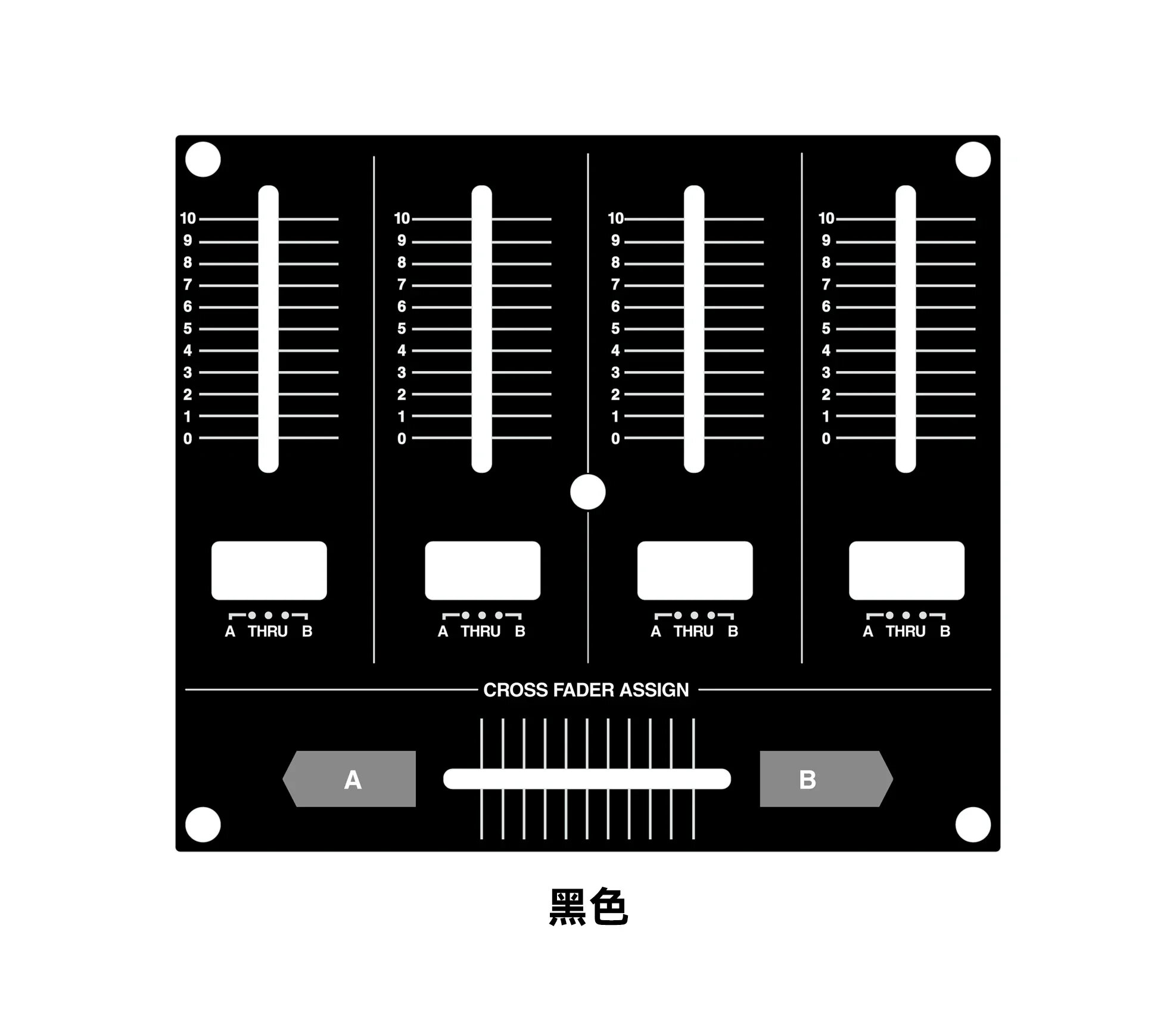 Pioneer DJM-700 панель фейдера из ПВХ