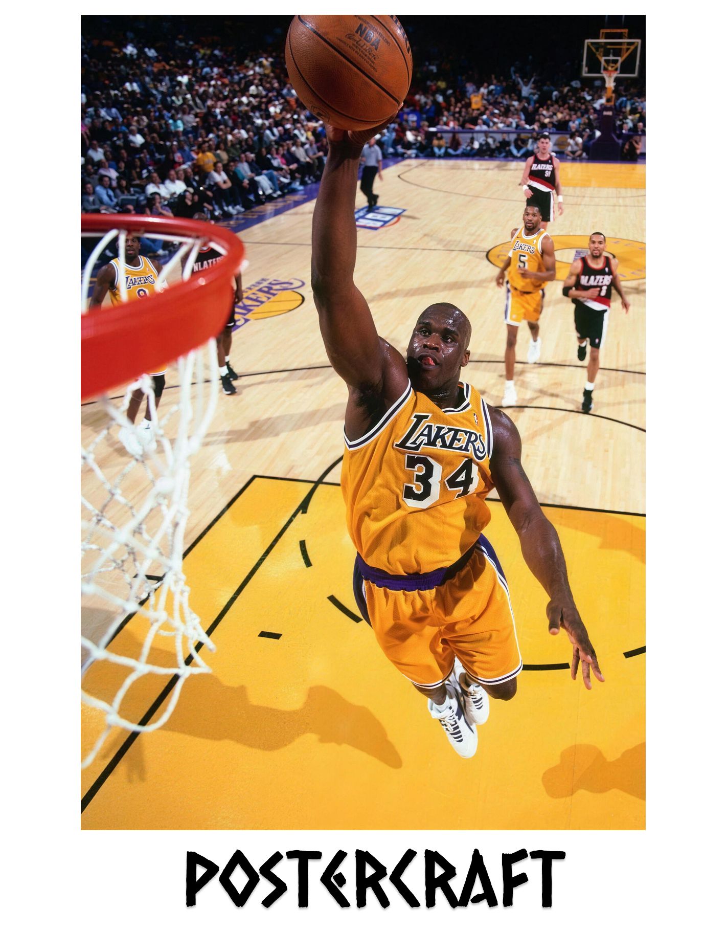 Постер Баскетбол "Shaquille O'Neal" (Шакил О'Нил), А3, глянцевый, 42х29.7см