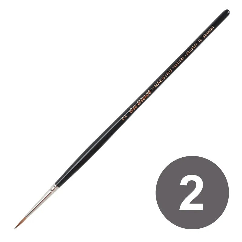 Da Vinci Кисть для рисования Круглая №2, 1 шт.