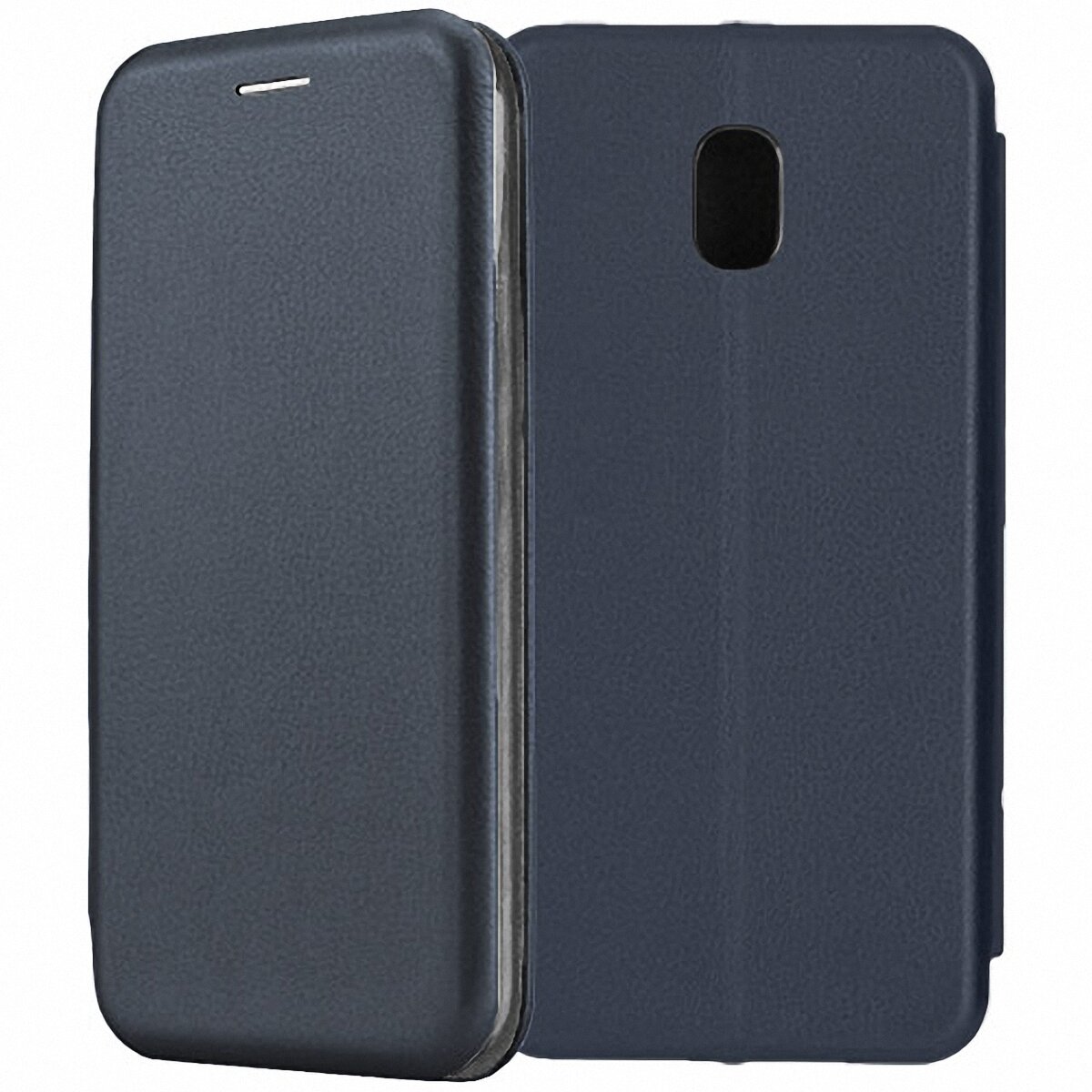 Чехол-книжка для Samsung Galaxy J3 (2017) J330 темно-синий / подставка, отделение для карт