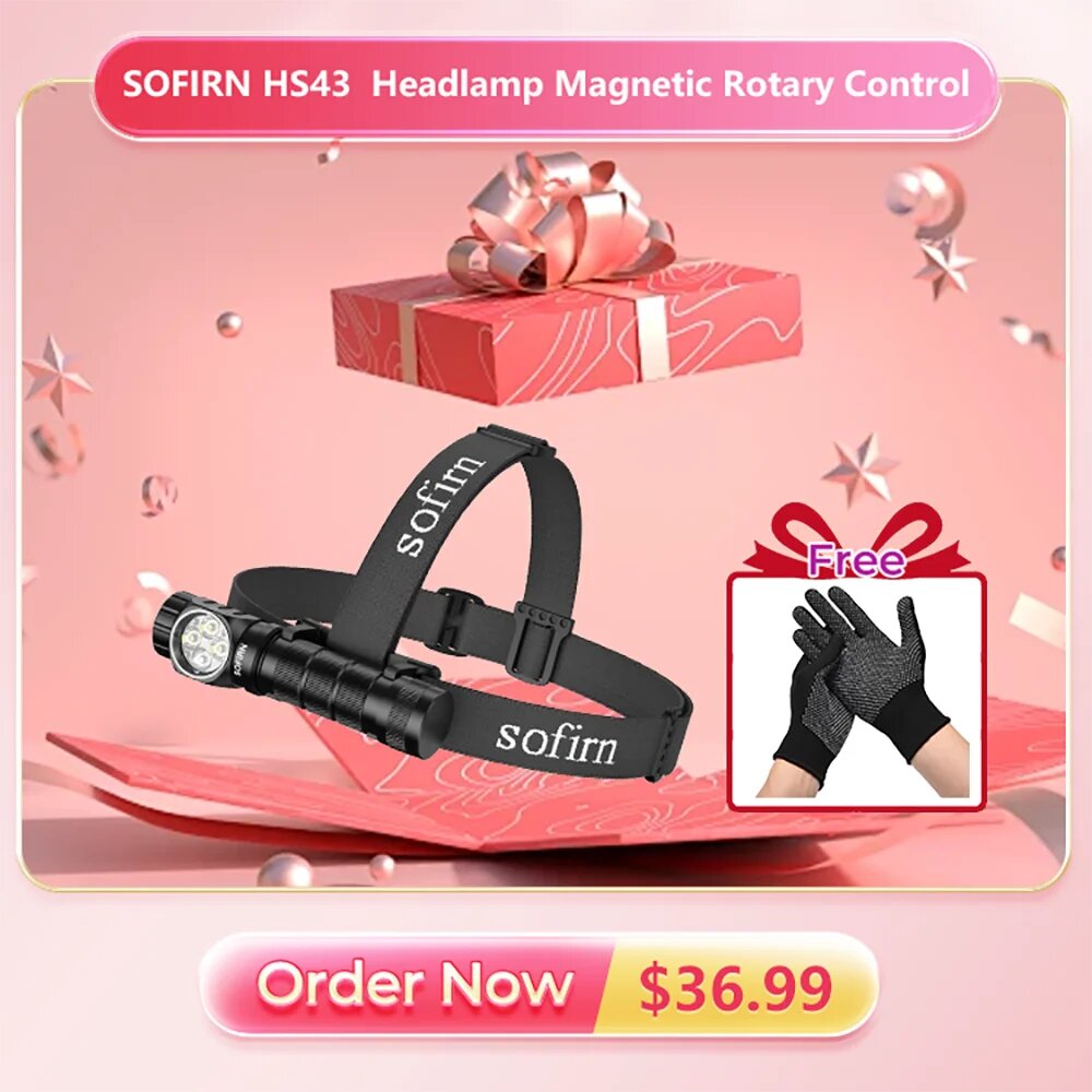 Sofirn HS43 налобный фонарь красный свет