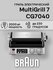 Электрогриль Braun "MultiGrill" CG7040, серый, съемный, 2000 Вт, антипригарное п...