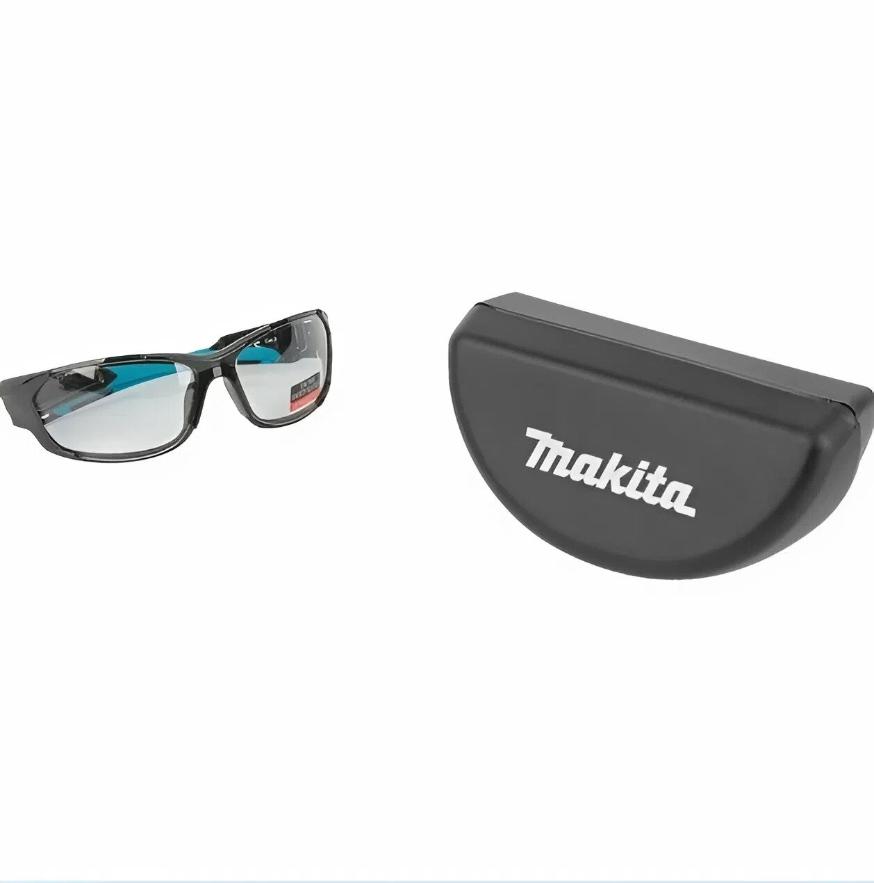 Очки защитные (прозрачные) Makita PGW-180110/CLEAR с чехлом, черный