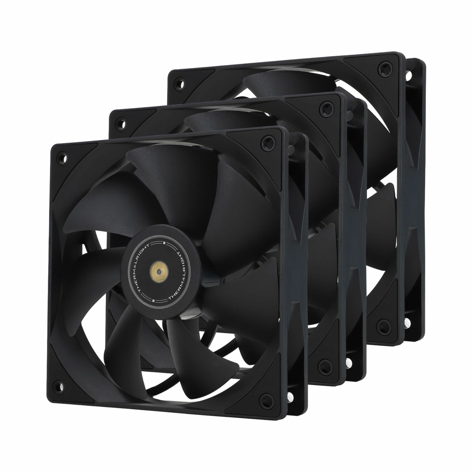 Комплект вентиляторов для корпуса 3 шт. Thermalright TL-G12B / 120x120x25 мм, 1500 об/мин, 24 дБА, PWM, черный / TRTLG12B