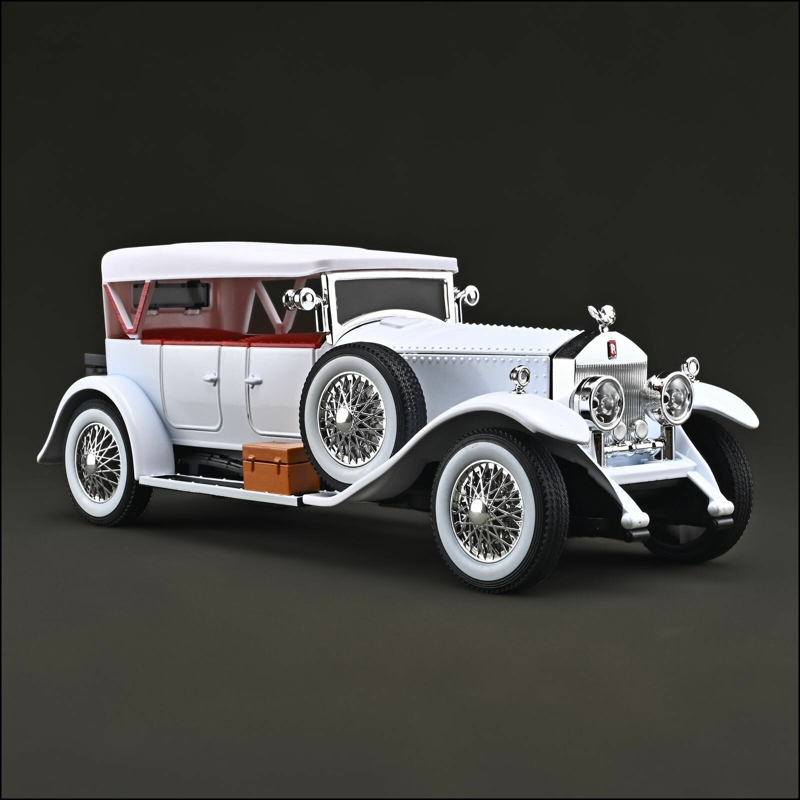 Коллекционирование автомобилей Роллс-Ройс Фантом I Кабриолет (1925-1931), Детские игрушечные модели автомобилей 1:24 Rolls Royce Phantom I 1925 Luxury classic retro, Модель сплава, Со звуком и светом