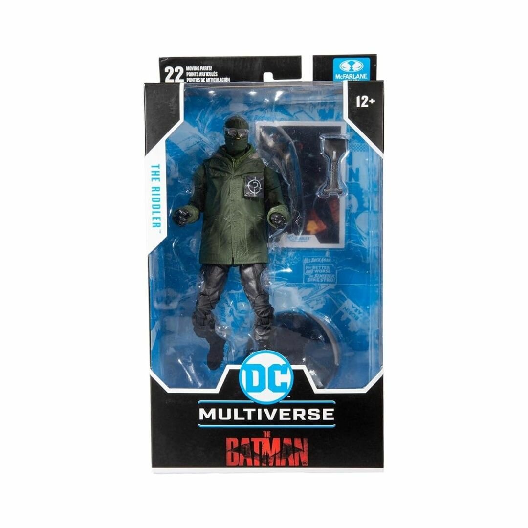 McFarlane Toys DC The Riddler: Бэтмен (фильм) фигурка с аксессуарами 18CM