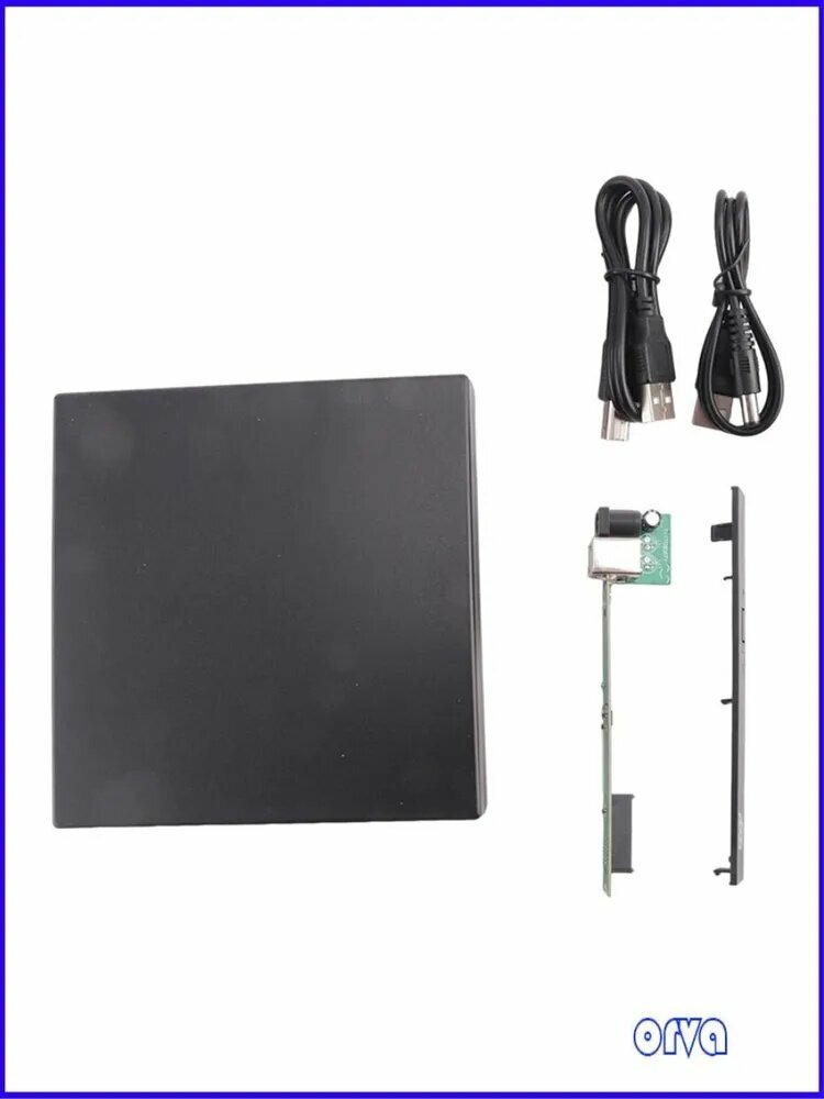 12,7 мм корпус DVD USB 2.0 внешний чехол DVD/CD-ROM совместим с ноутбука, настольного ПК, оптический дисковод SATA-SATA